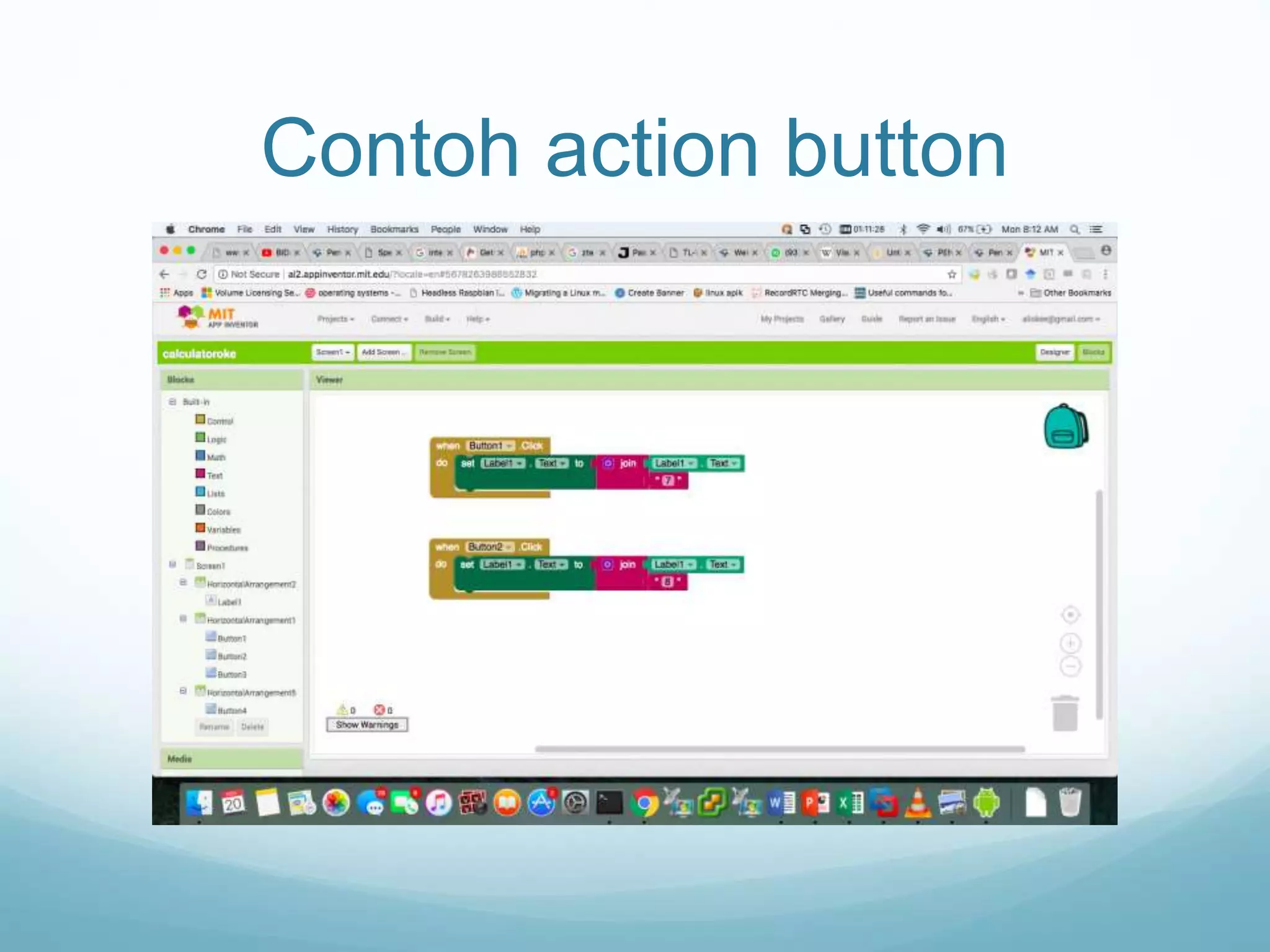 Pengenalan mit app inventor | PPTX