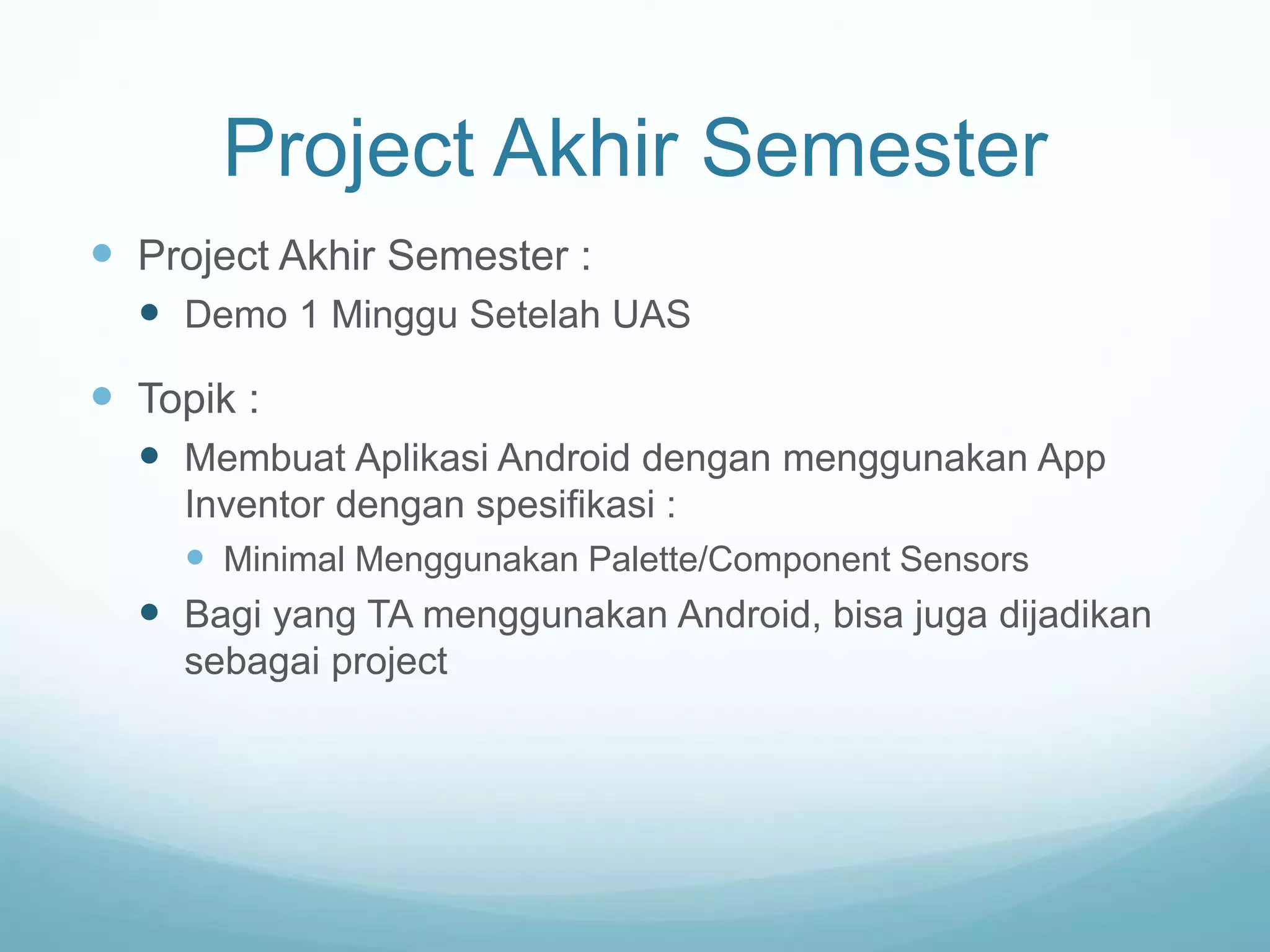 Pengenalan mit app inventor | PPTX