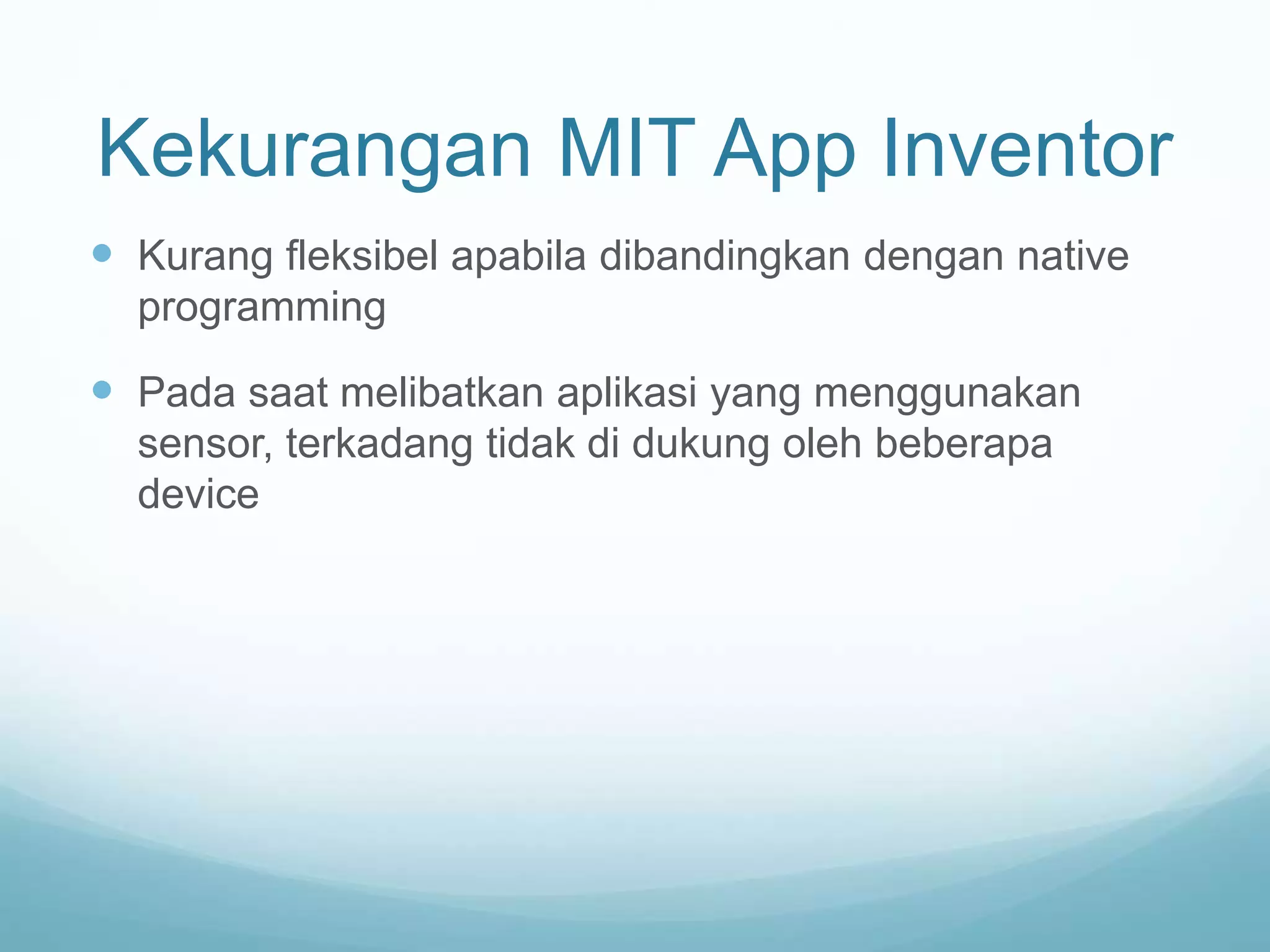 Pengenalan mit app inventor | PPTX