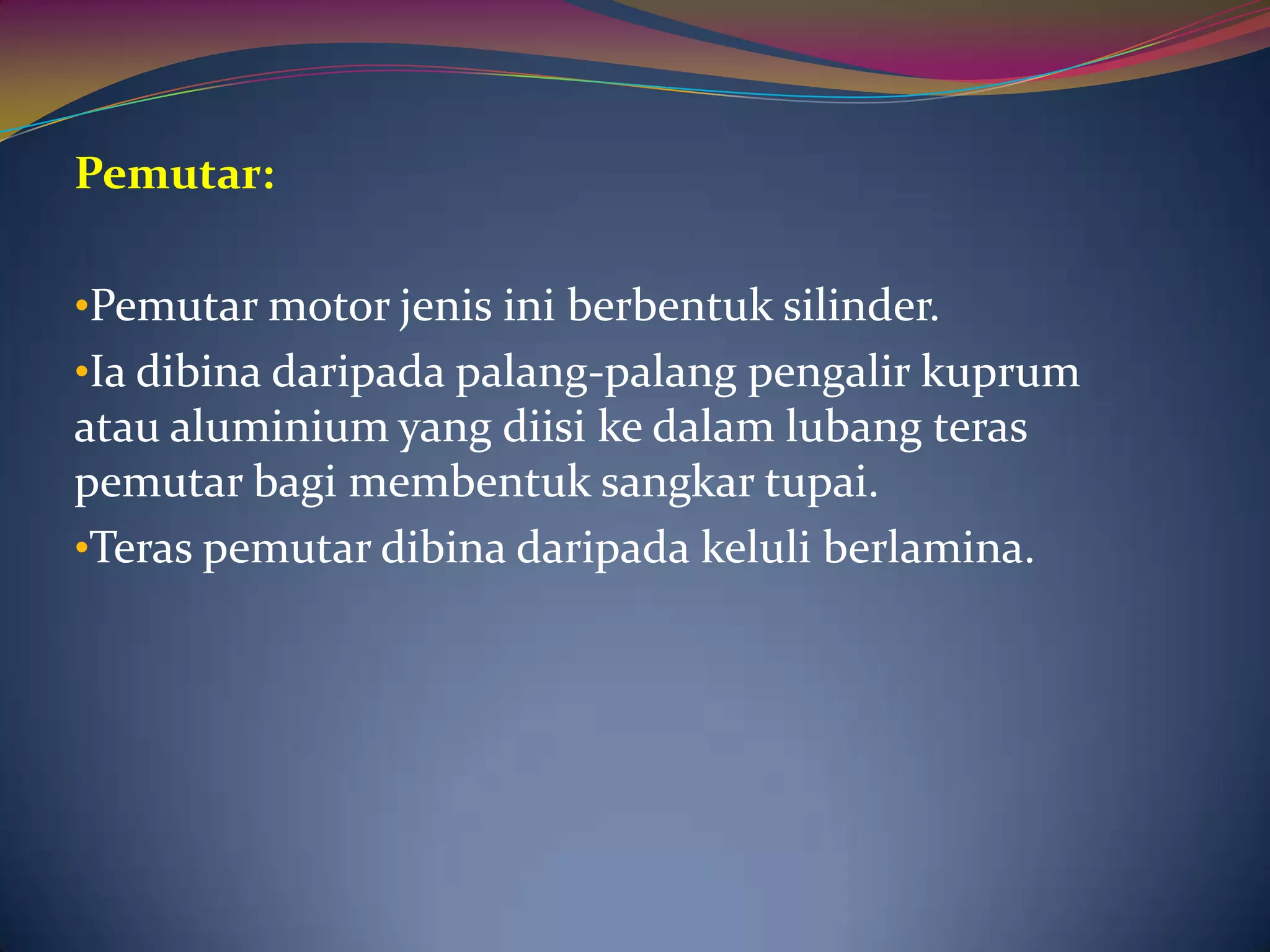 Pengenalan motor | PPTX
