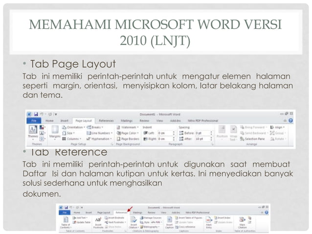 Pengenalan aplikasi pengolah kata Microsoft WORD bagian 1.pptx
