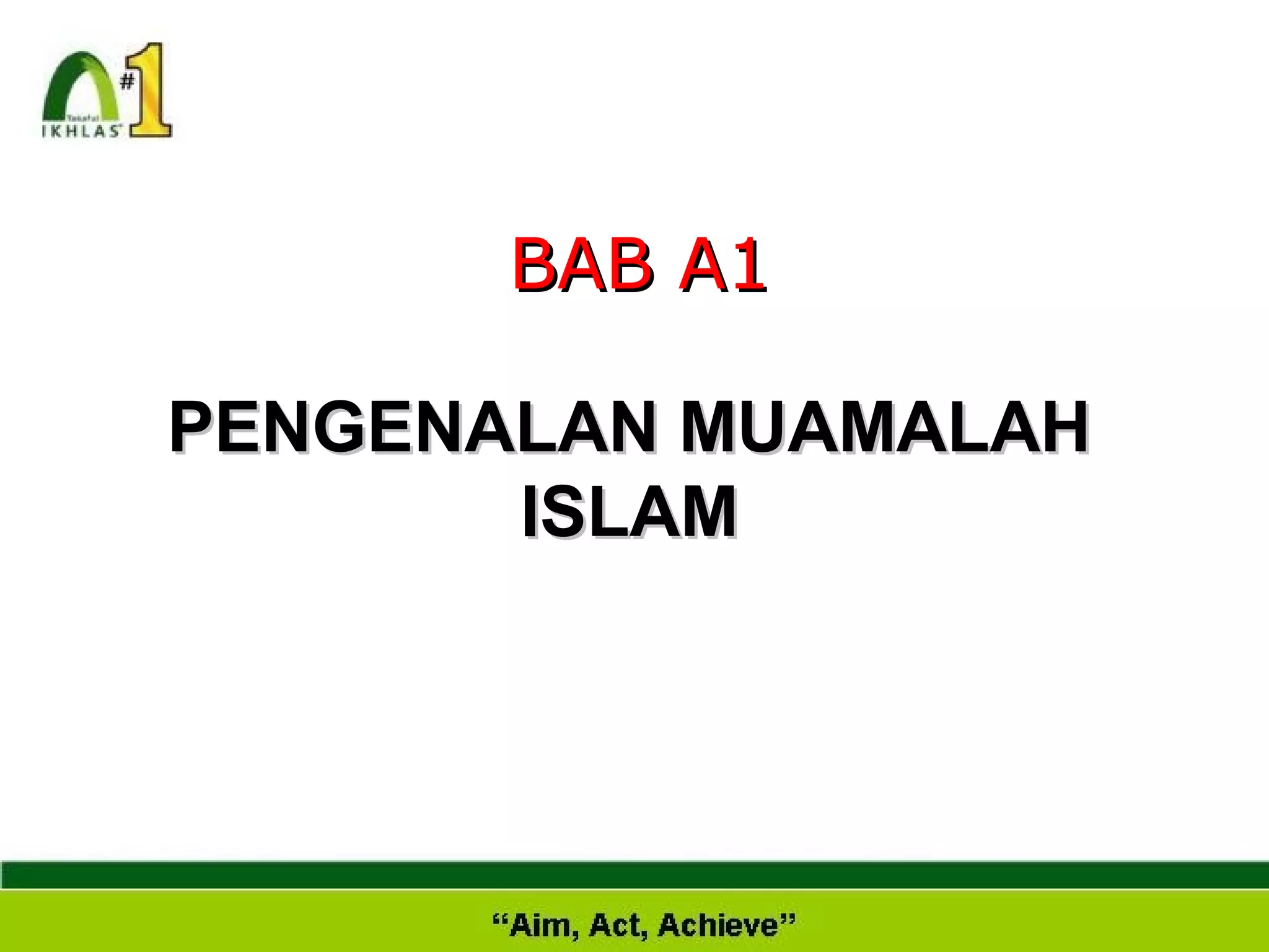 Pengenalan muamalat islam | PPT