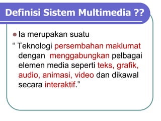 Pengenalan multimedia1 | PPTX