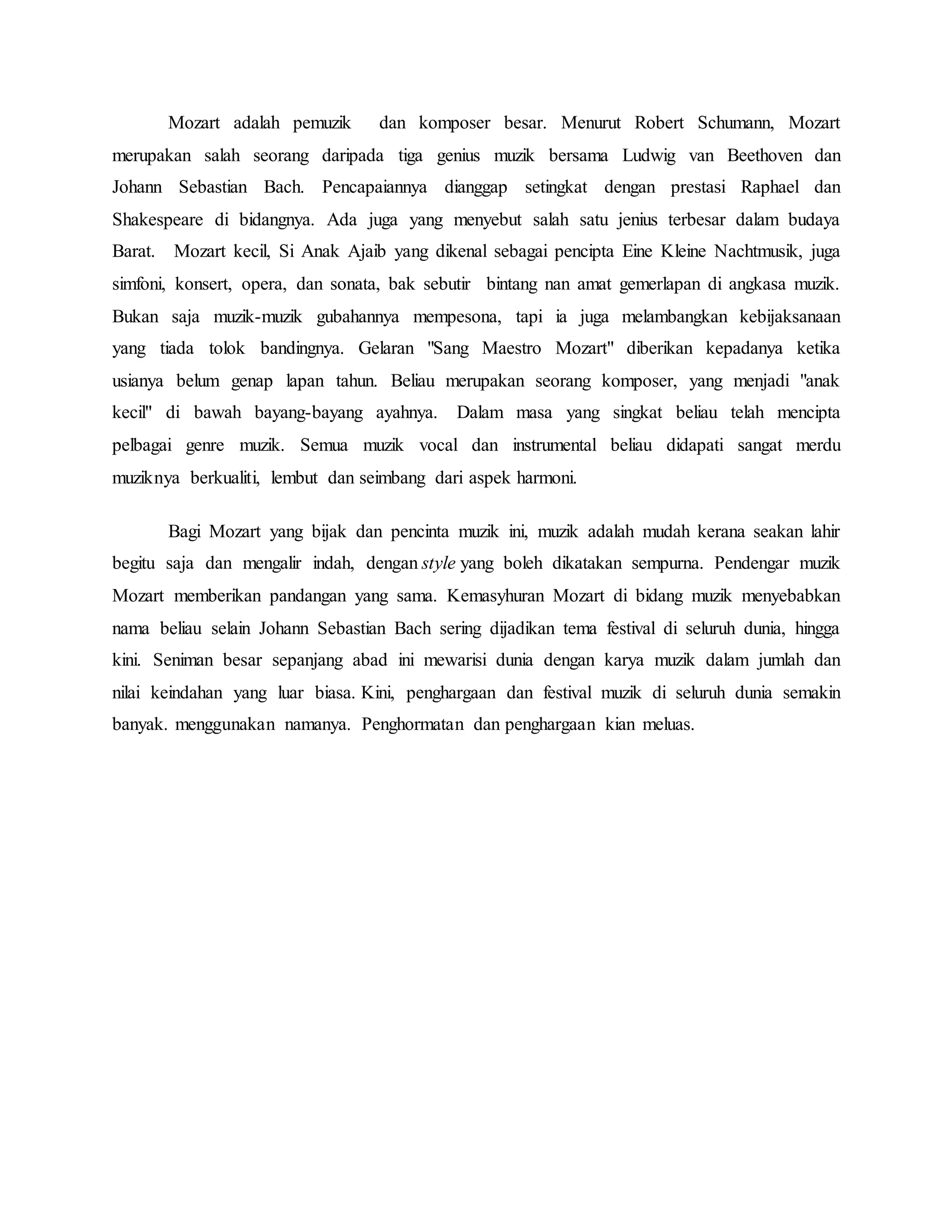 Pengenalan muzik klasik | DOCX