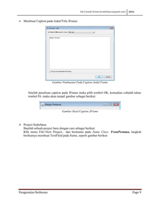 Pengenalan Netbeans | PDF