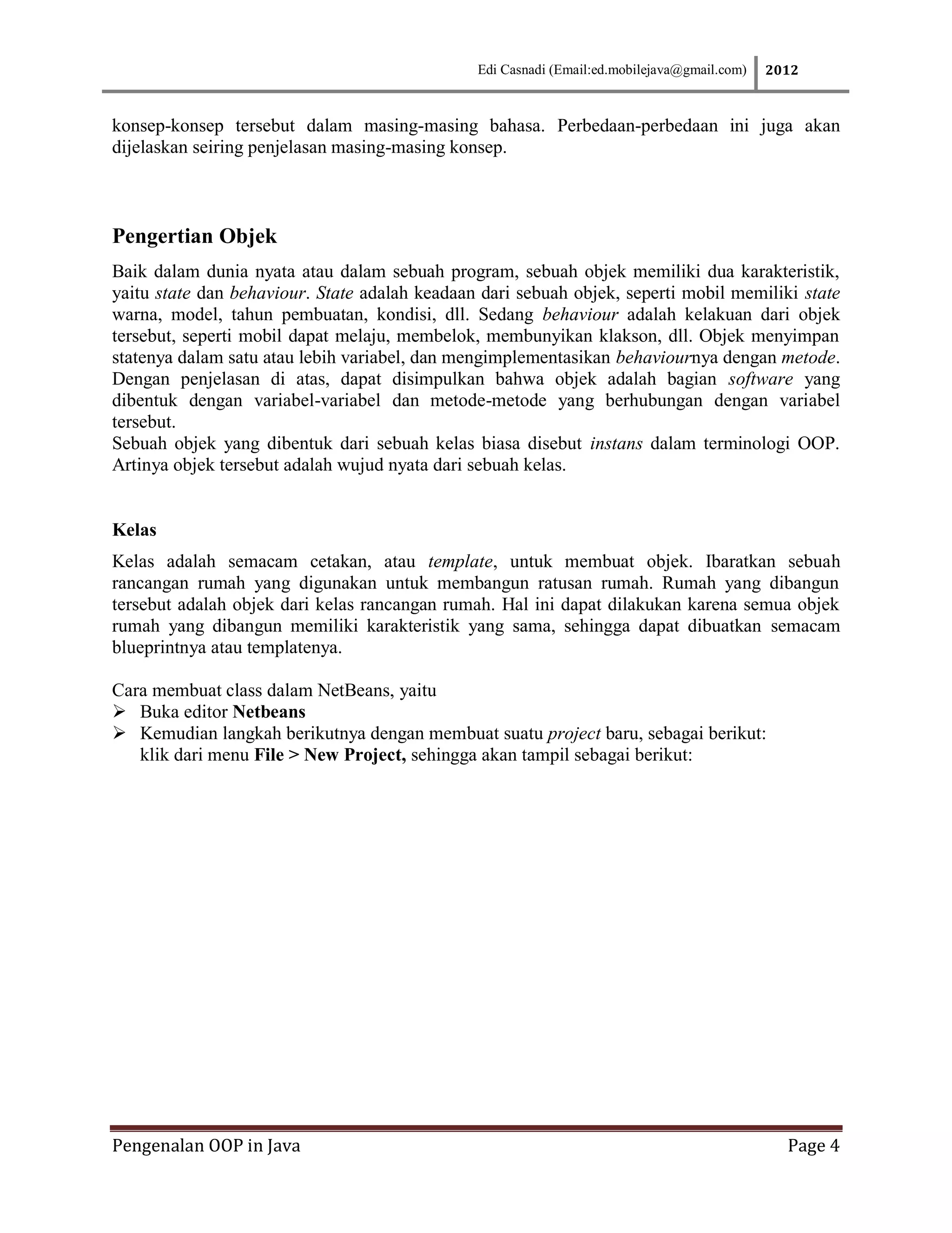 Pengenalan OOP | PDF