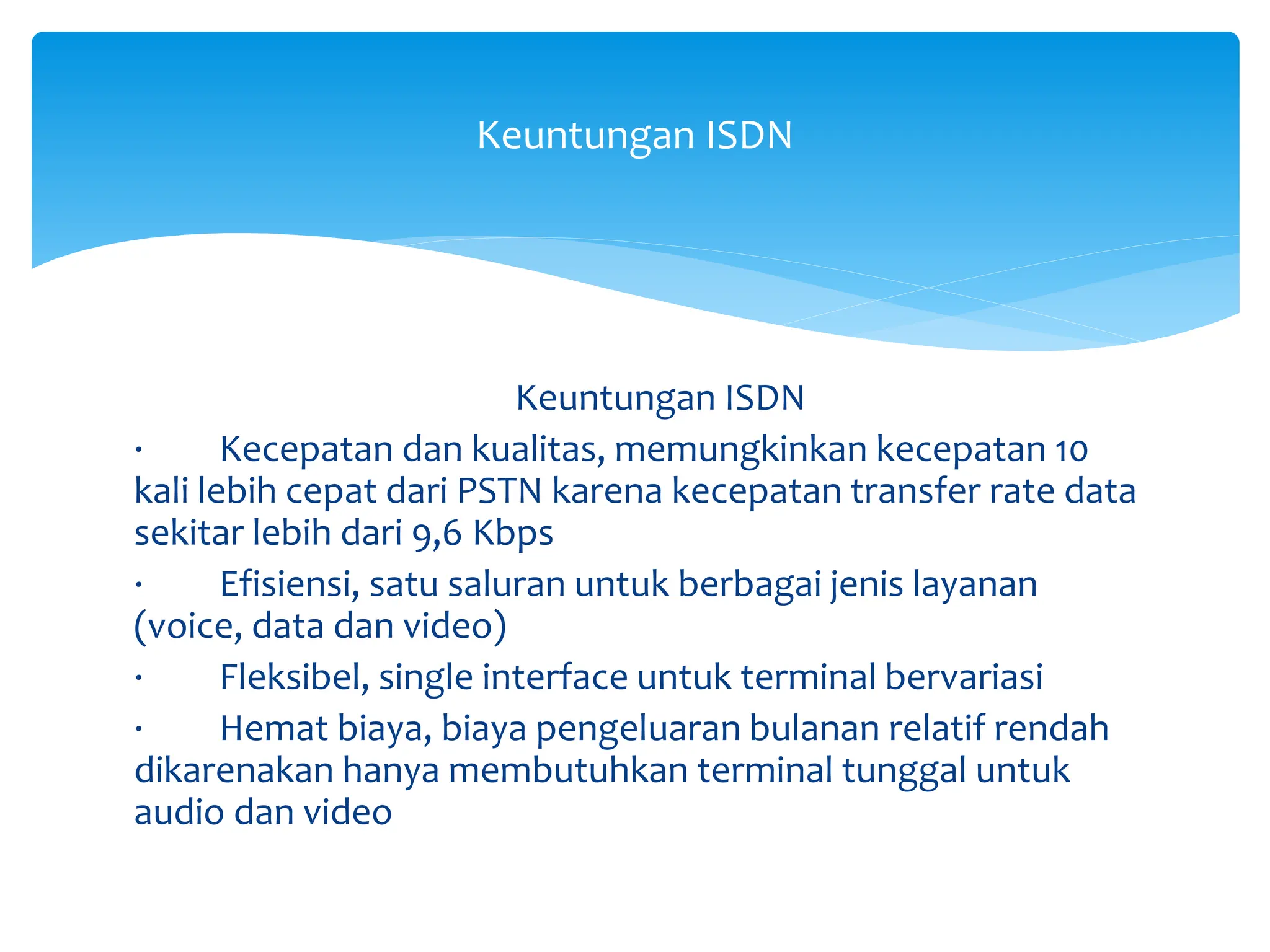 Pengenalan ISDN dalam Jaringan Telepon di Indonesia | PPTX