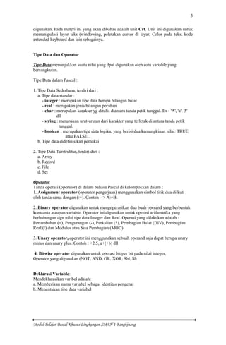 Pengenalan pascal | PDF