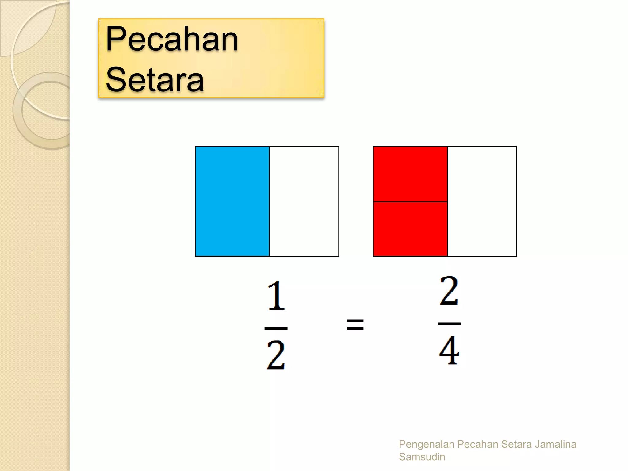 Pengenalan Pecahan Setara | PPTX