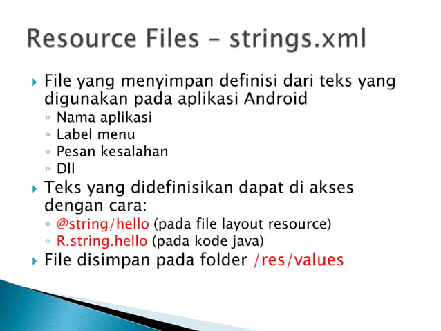 Pengenalan pemrograman android | PPTX