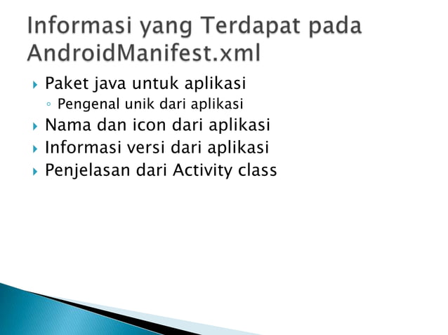 Pengenalan pemrograman android | PPTX