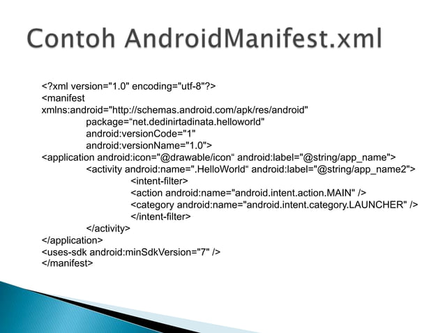 Pengenalan pemrograman android | PPTX