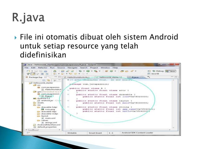 Pengenalan pemrograman android | PPTX