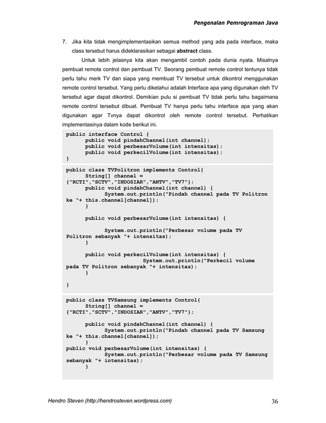 Pengenalan pemrograman java | PDF