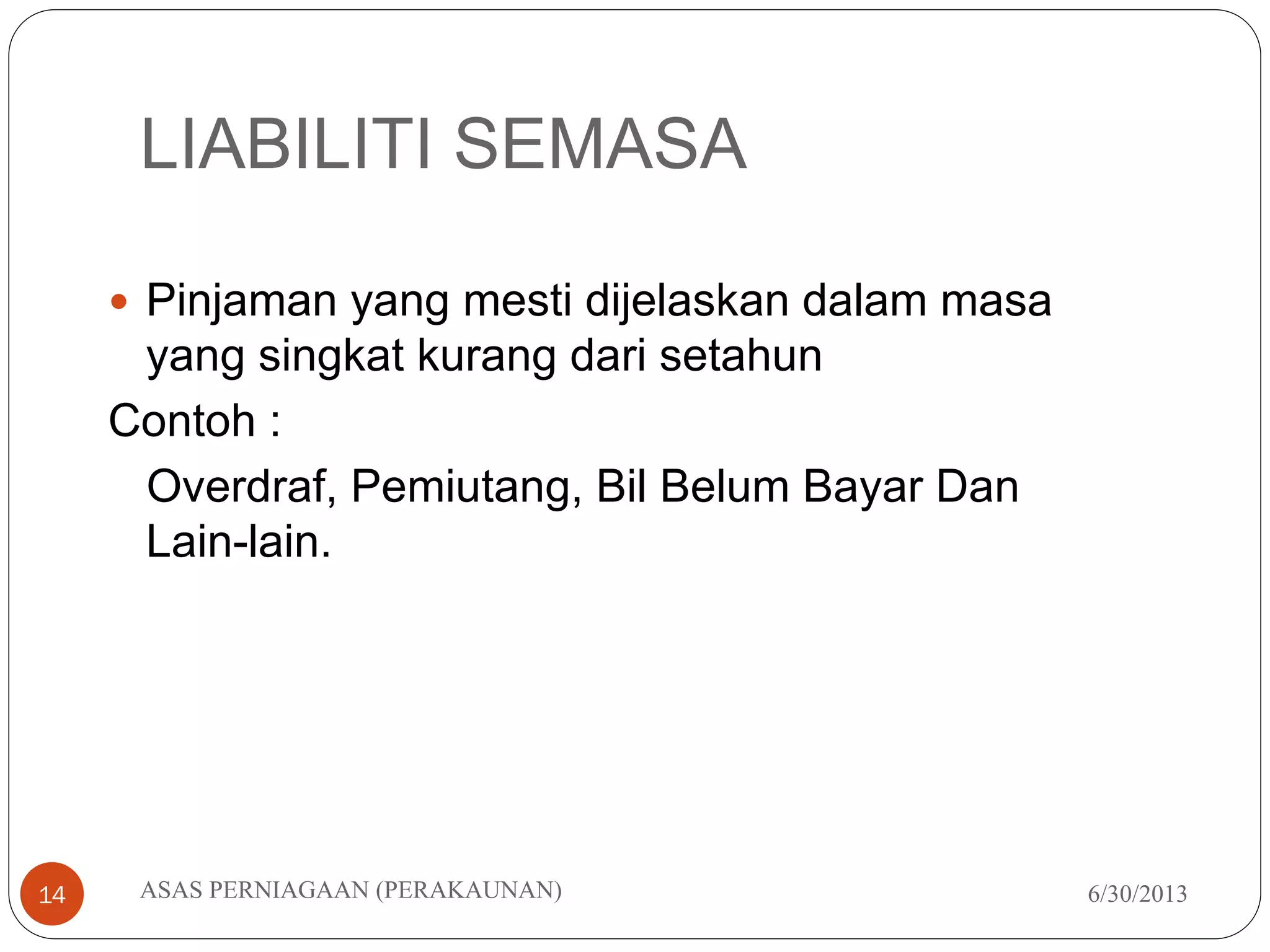 Pengenalan perakaunan slide share | PDF