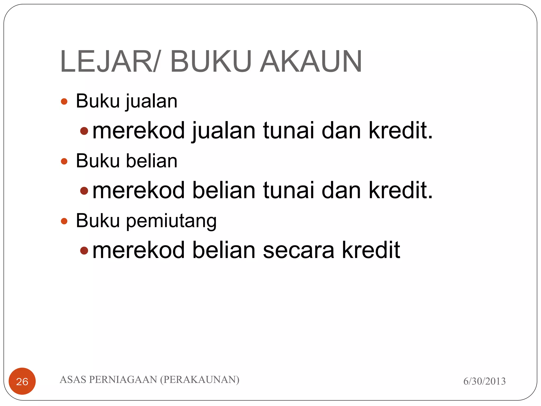 Pengenalan perakaunan slide share | PDF