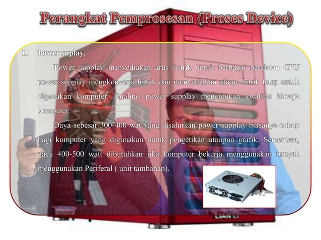 Pengenalan perangkat keras (hardware) | PPTX