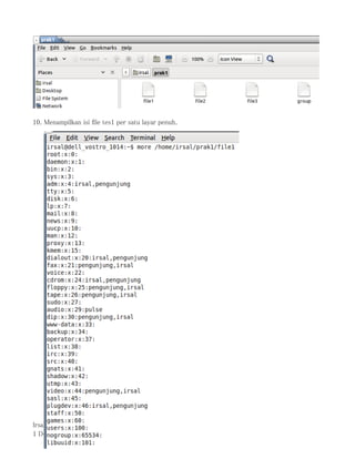 Pengenalan perintah terminal pada linux | PDF