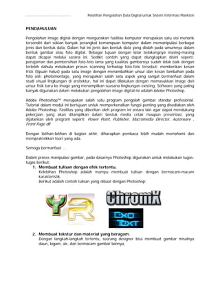 Pengenalan photoshop | PDF