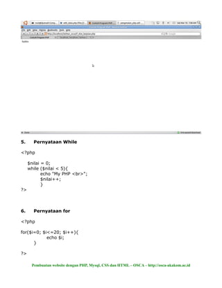 Belajar pemrograman PHP | PDF