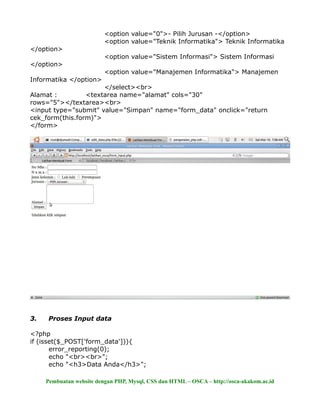 Belajar pemrograman PHP | PDF