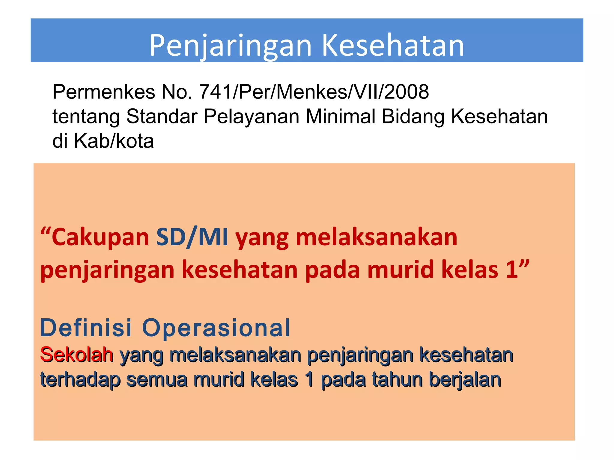 Pengenalan program kesehatan anak usia sekolah dan remaja kemenkes | PPT
