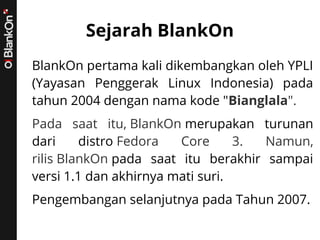 Pengenalan Proyek BlankOn | PPT