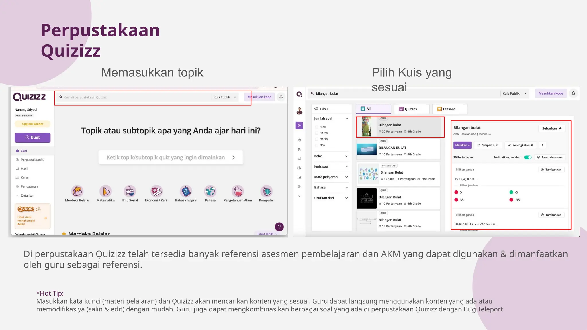 Pengenalan Quizizz, Mode Games dan Jenis Soal.pptx