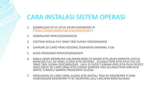 Pengenalan raspberry pi | PPTX