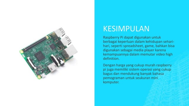 Pengenalan raspberry pi | PPTX