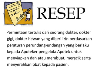 Pengenalan resep | PPTX