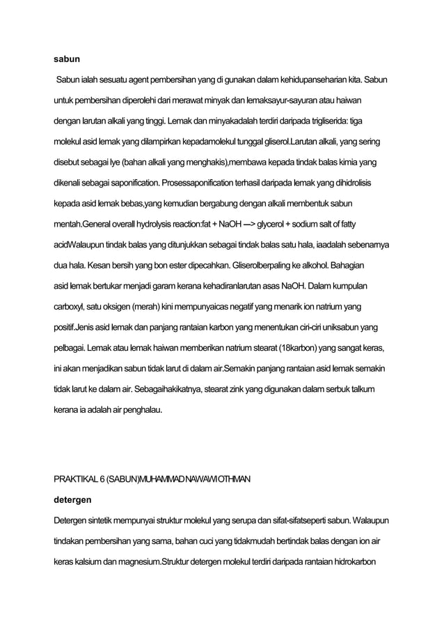 Pengenalan sabun | PDF
