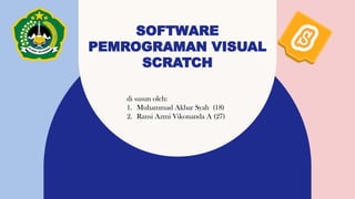 PENGENALAN SOFTWARE PEMROGRAMAN VISUAL SCRATCH | PPTX