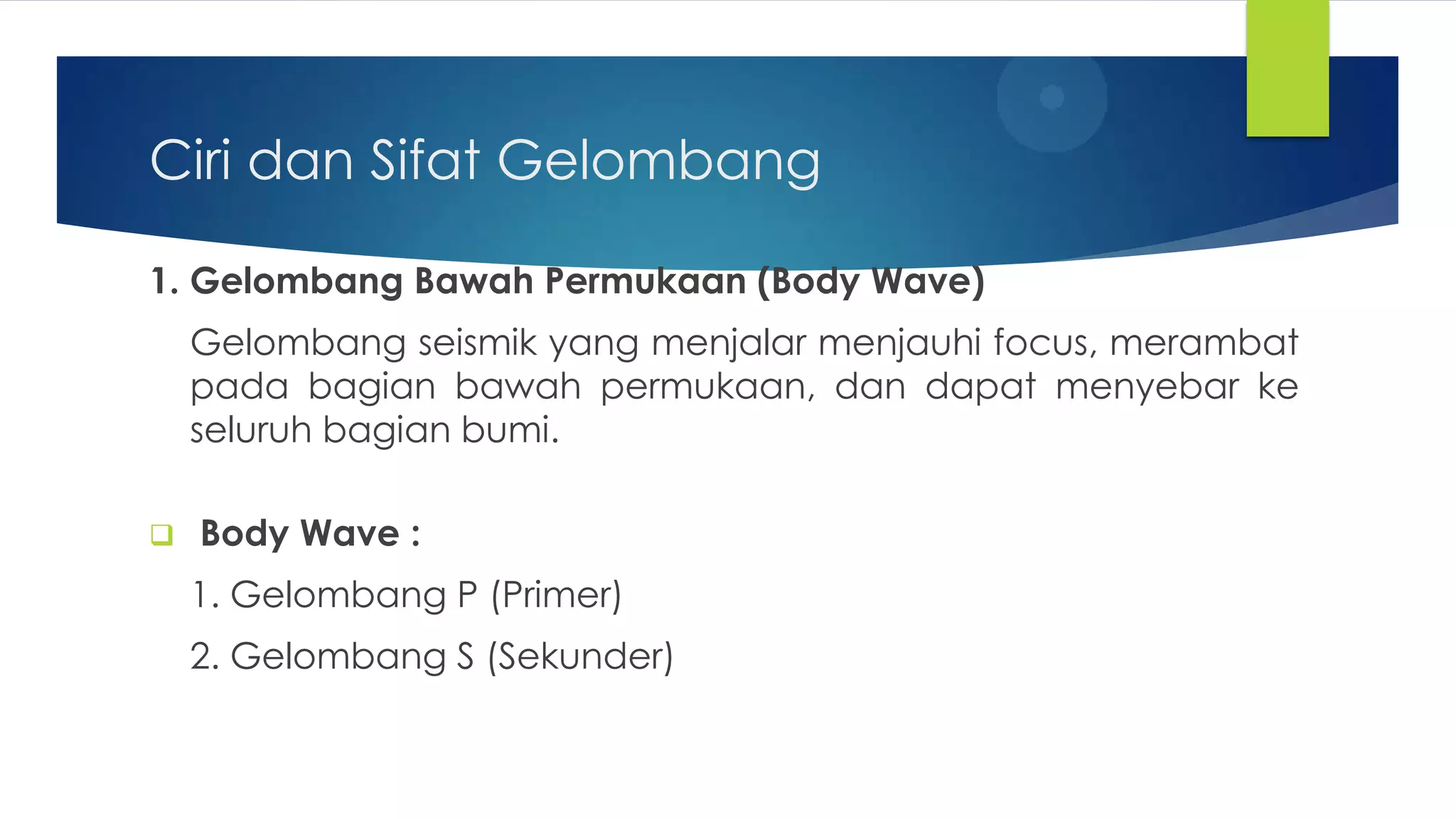 Pengenalan seismik | PPTX