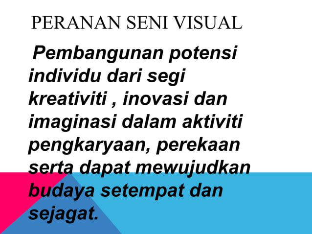 Pengenalan seni visual | PPT