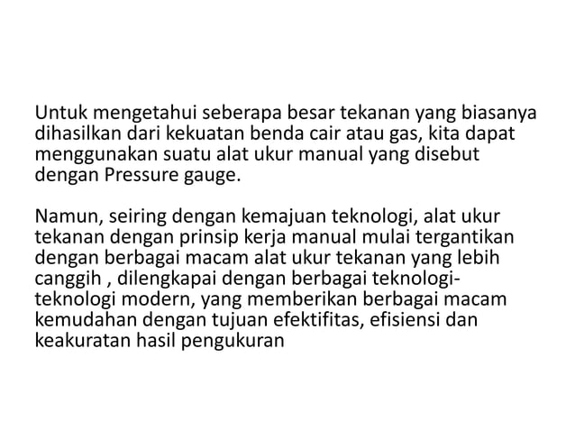 Pengenalan sensor tekanan | PPTX