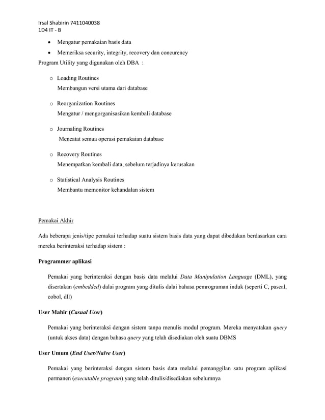 Pengenalan sistem basis data | PDF