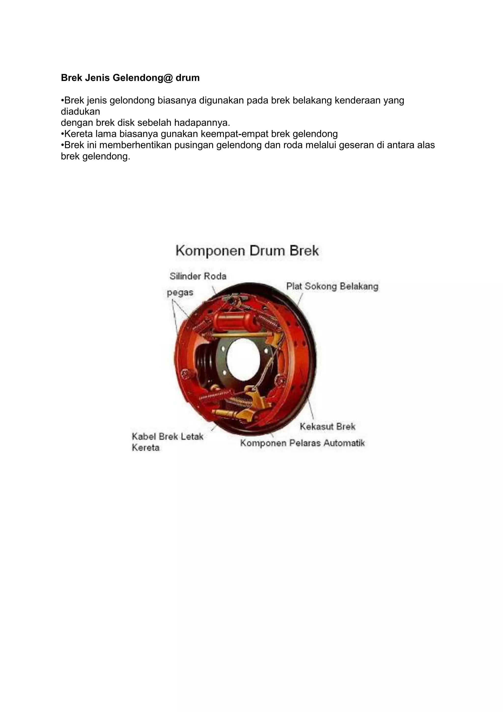 Pengenalan sistem brek | DOCX