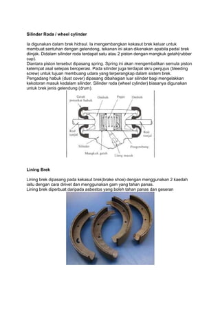 Pengenalan sistem brek | DOCX