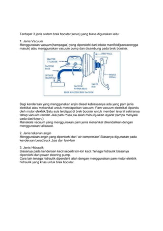 Pengenalan sistem brek | DOCX