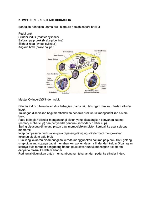 Pengenalan sistem brek | DOCX