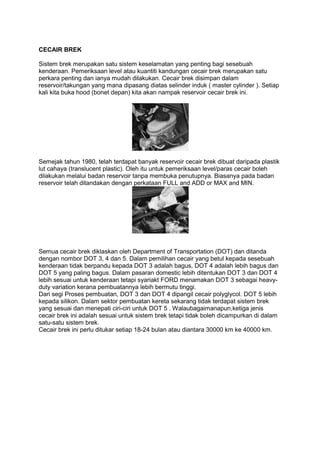 Pengenalan sistem brek | DOCX
