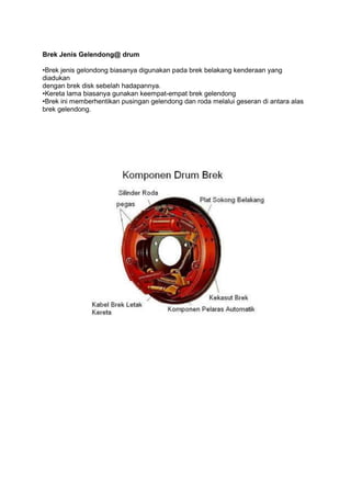 Pengenalan sistem brek | DOCX