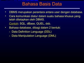 Pengenalan sistem database | PPT
