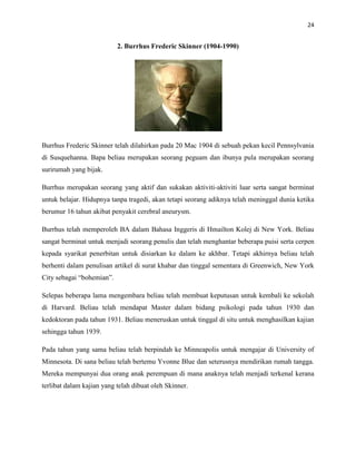 TEORI Skinner and pavlov | DOCX