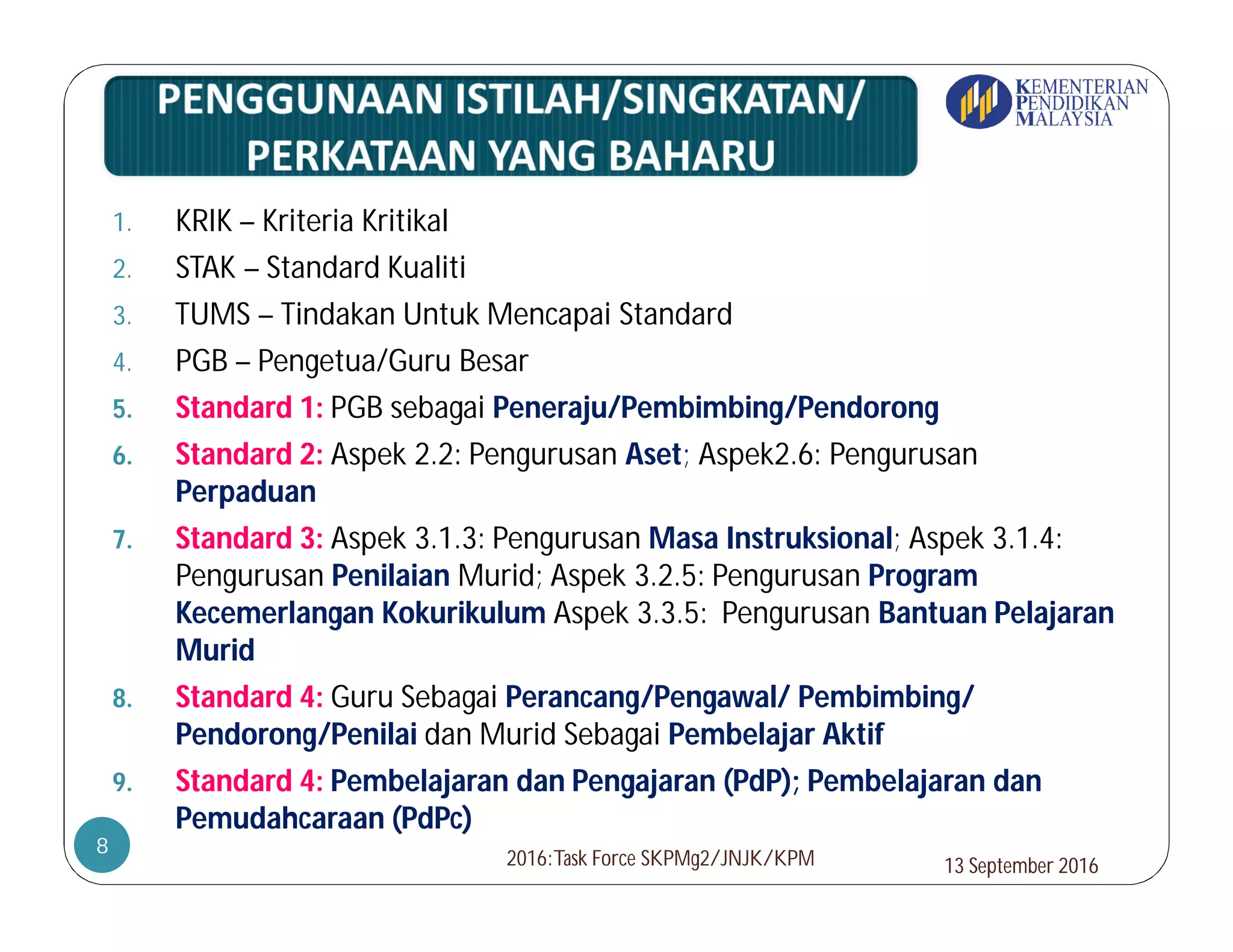 Standard Kualiti Pendidikan Malaysia Gelombang 2 (SKPMg2) - Pengenalan ...