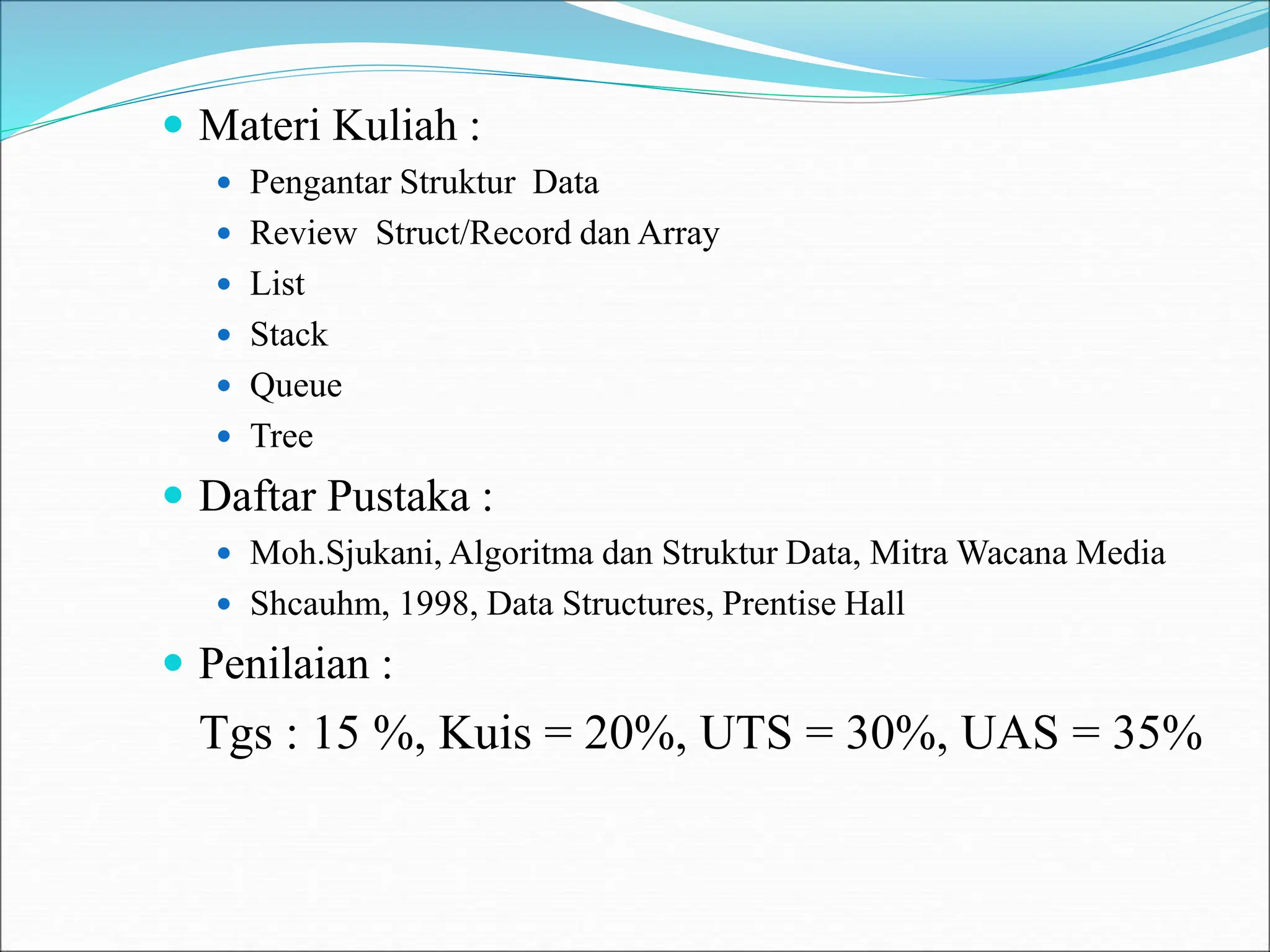 Pengenalan struktur data Pengenalan struktur data | PPT