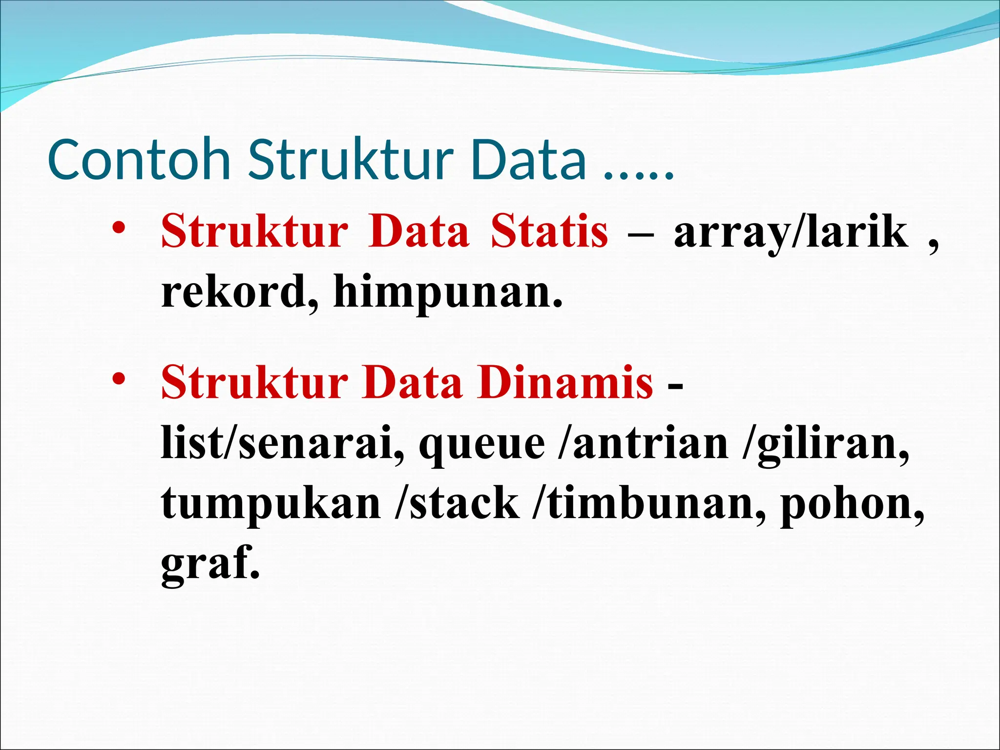 Pengenalan struktur data-Pengenalan struktur data- | PPT