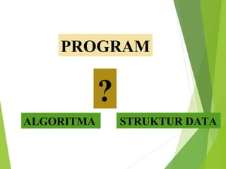 Pengenalan struktur data pertemuan 2 mengenal tipe tipe struktur data.ppt