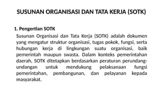 Pengenalan Susunan Organisasi dan Tata Kerja (H. Didin Pahrudin, S.Sos ...